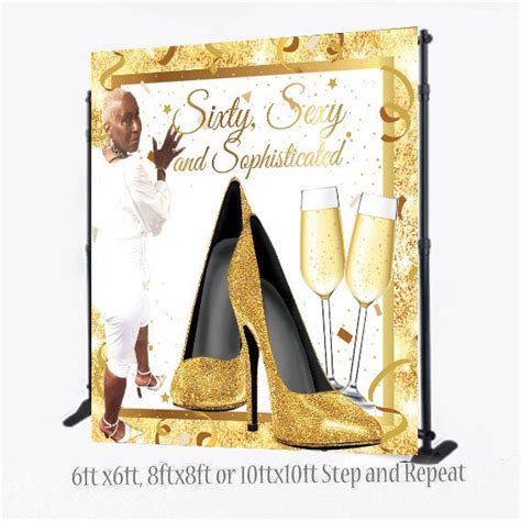 Sexy Step And Repeat Birthday Backdrop Heels Backdrop 50th Etsy
