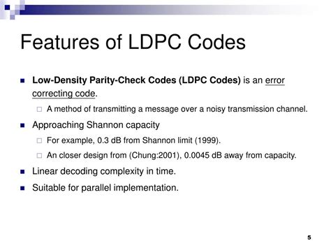 Ppt Near Shannon Limit Performance Of Low Density Parity Check Codes Powerpoint Presentation