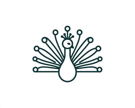 Minimalist Peacock Logo 59412268 Vector Art At Vecteezy
