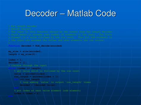 ppt run length encoder decoder powerpoint presentation free download