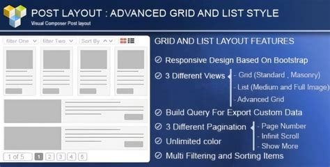 Advance Post Gridlist With Custom Filtering For Visual Composer