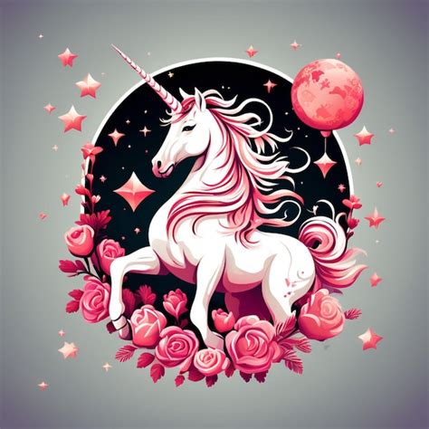 Menina sentada na lua ilustração de desenho animado Foto Premium