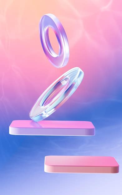 premium photo abstract curves and geometric figure 3d rendering