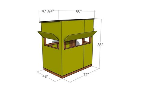 Diy 4x6 Shooting House Plans Deer Hunting Blind Plans Pdf Download