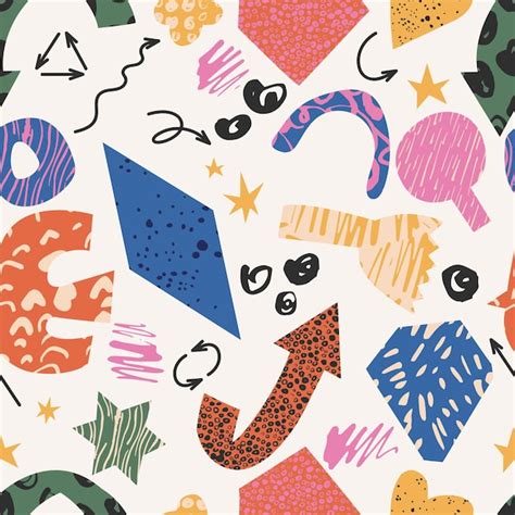 Premium Vector Vector Set Geometric Primitive Colorful Shapes With