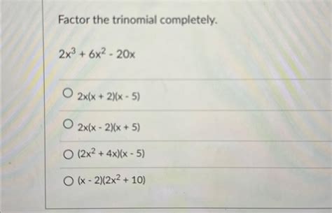 solved factor the trinomial