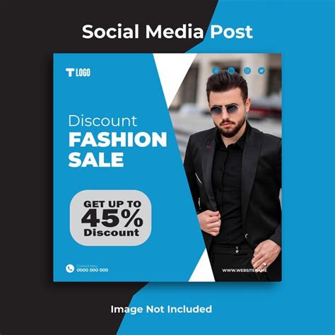 Premium Vector New Social Media Post Design Template Fashion Sale