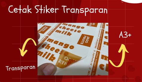 Cetak Stiker Transparan Ranta Printing Dan Percetakan