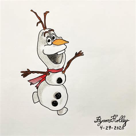 Frozen Olaf Drawing Pencil