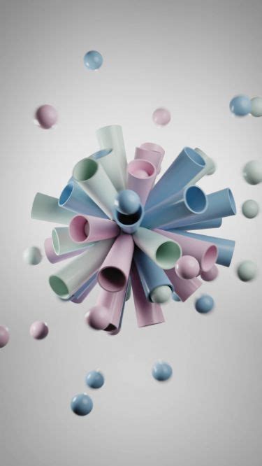 blender 3d modeling balls jumping from the tube