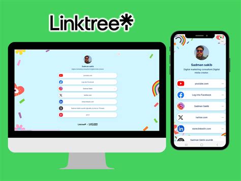 Create and setup linktree account for social media like instagram | Upwork