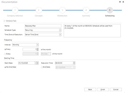 export and scheduling docusnap documentation docusnap docs