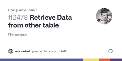 Retrieve Data From Other Table · Issue 2478 · Z Songlaravel Admin · Github