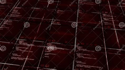 visualization of an abstract computer program scanning files or data