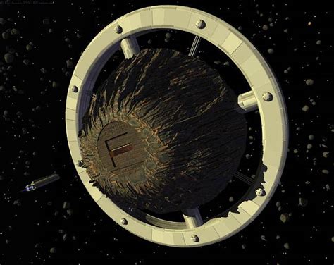 Asteroid Mining Space Art Nss