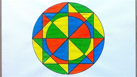 Bhat Chitra Bhat Chitra Drawing In Circle Easy Bhat Chitra 2d