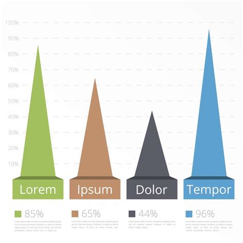 Bar Graph Template With Triangles 50133135 Vector Art At Vecteezy
