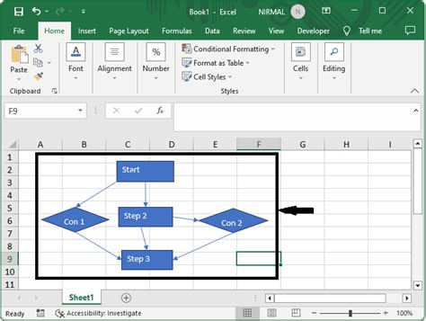 Create Flowchart In Excel