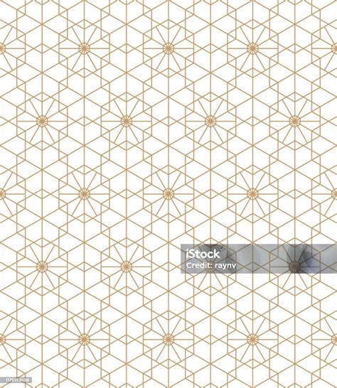 일본식 쿠미코 스타일의 추상적인 무음 패턴 기하학적 얇은 선 육각형 배경입니다 직물 섬유 포장지 레이저 절단 및 조각에 대한 아름다운 중국 문화에 대한 스톡 벡터 아트 및