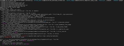 running inference got error · issue 60 · opentalker sadtalker · github