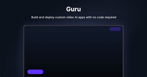 Guru Ai Powered Video Applications Made Easy Deepgram