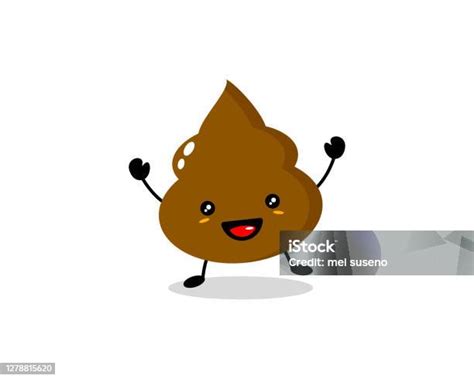 귀여운 행복 미소 똥 캐릭터 벡터 평면 만화 일러스트 아이콘 디자인 흰색 배경에 고립 똥 또는 똥 캐릭터 개념 0명에 대한 스톡 벡터 아트 및 기타 이미지 Istock