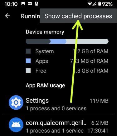 How To View Running Processes And CPU Usage In Android Oreo