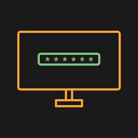 System Password Vector Icon 24030005 Vector Art At Vecteezy