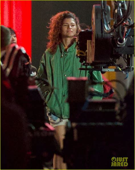 Zendaya Spotted On Late Night Euphoria Shoot For Season 3 Photo