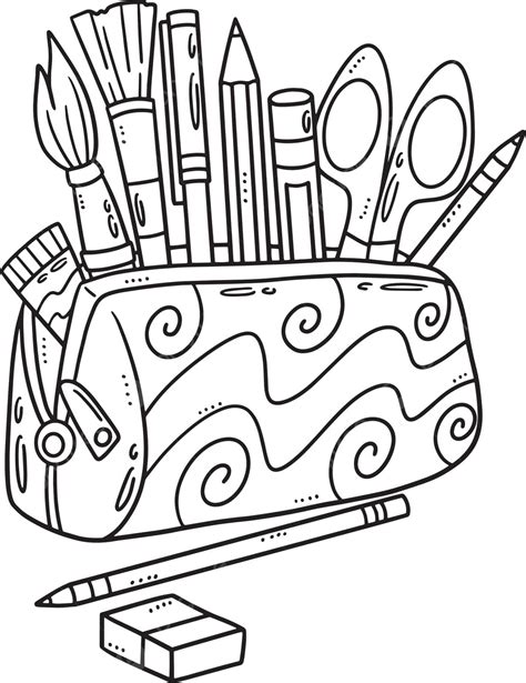 Pencils Coloring Page