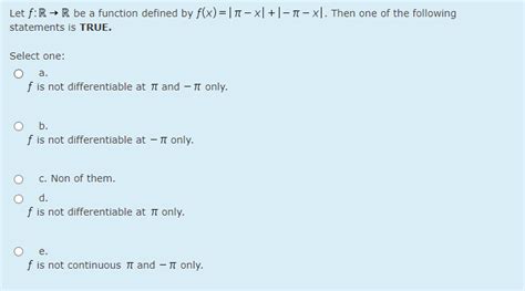 solved let f r→r ﻿be a function defined by