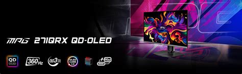MSI MPG 271QRX QD OLED Monitor Gaming De 26 5 WQHD QD OLED FreeSync Premium Pro MSI E Shop