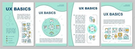 Ux Basics Brochure Template Minimal Magazine Template Vector Minimal Magazine Template Png