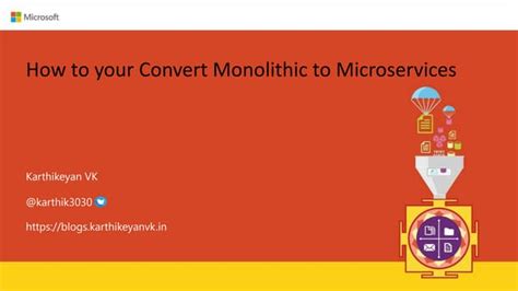 Convert Monolithic Net Applications To Microservices Pptx