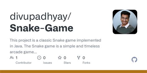 GitHub Divupadhyay Snake Game This Project Is A Classic Snake Game Implemented In Java The