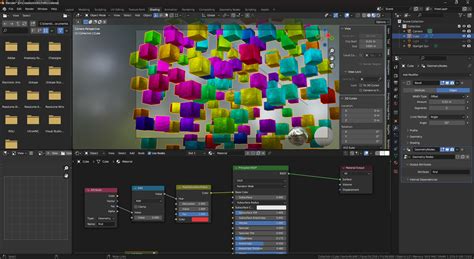 Random Colors For Ropes Generated With Geometry Nodes Materials And Textures Blender Artists
