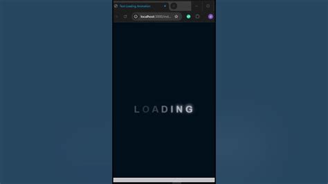 Page Loading Animation Textanimation Htmlcsswebsite Youtube
