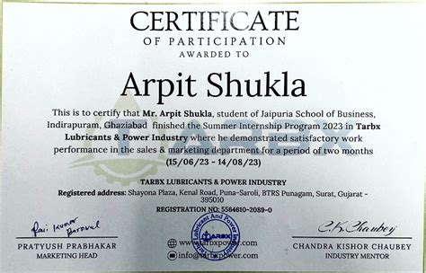 Arpit Shukla On Linkedin Hello Connections I Am Glad To Share This Achievement Here With You All…