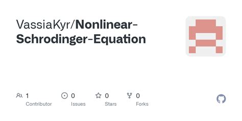 Github Vassiakyrnonlinear Schrodinger Equation