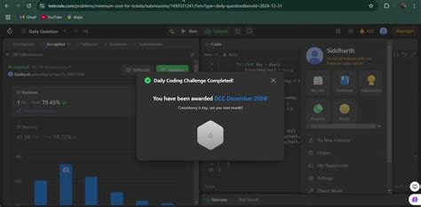 Siddharth Kumar On Linkedin Leetcode Problemsolving Codingjourney Yearendreflection
