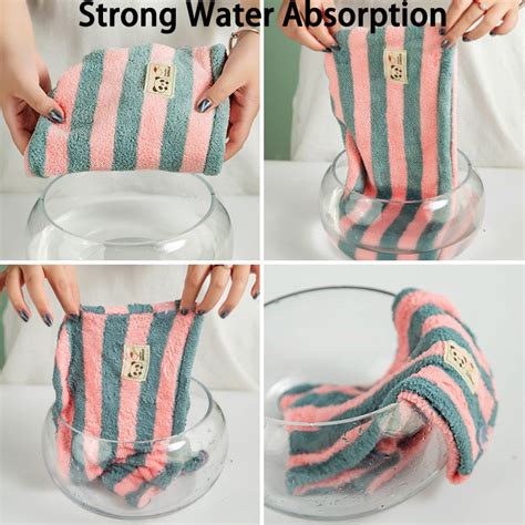 Badu Bg Хавлиена кърпа от микрофибър за деца жени с къдрава коса тюрбан за баня Бързосъхнещи