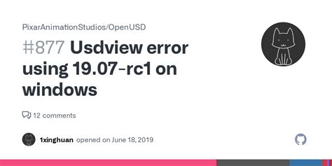 usdview error using 19 07 rc1 on windows · issue 877