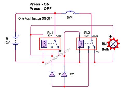 Relay Control Circuit Diagram