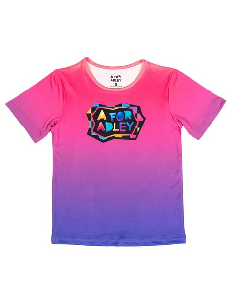 A For Adley Official Merch Presents A Custom Design Neon Checkered Logo A For Adley Official Merch Presents A Custom Design Neon Checkered Logo