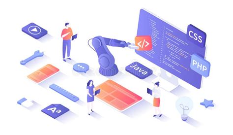 computer programming software web app development program code on