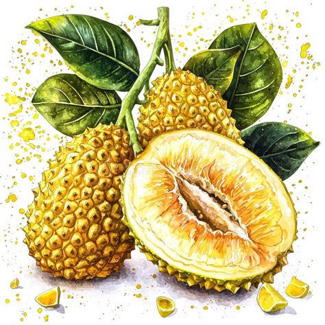 Drawing Of A Fruit With A Slice Missing Stock Image Image Of Sweet