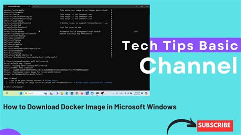 How To Download Docker Image In Microsoft Windows Tips Docker