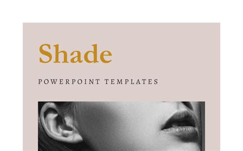 SHADE PowerPoint Template TemplateMonster