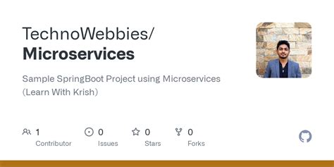 github technowebbies microservices sample springboot project using