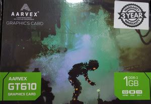 AARVEX GT610 DDR3 1 GB NVIDIA Chipset 62 Bit 612 MHz Graphics Card AARVEX Flipkart Com